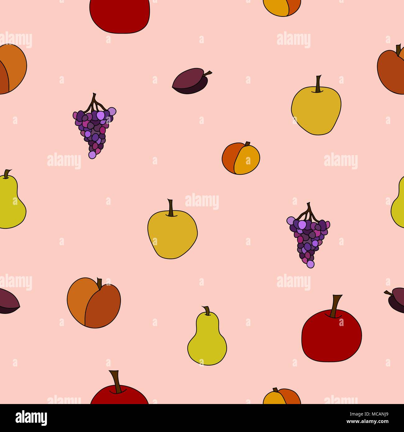 Grape cute red cartoon Stock Vector Images - Alamy