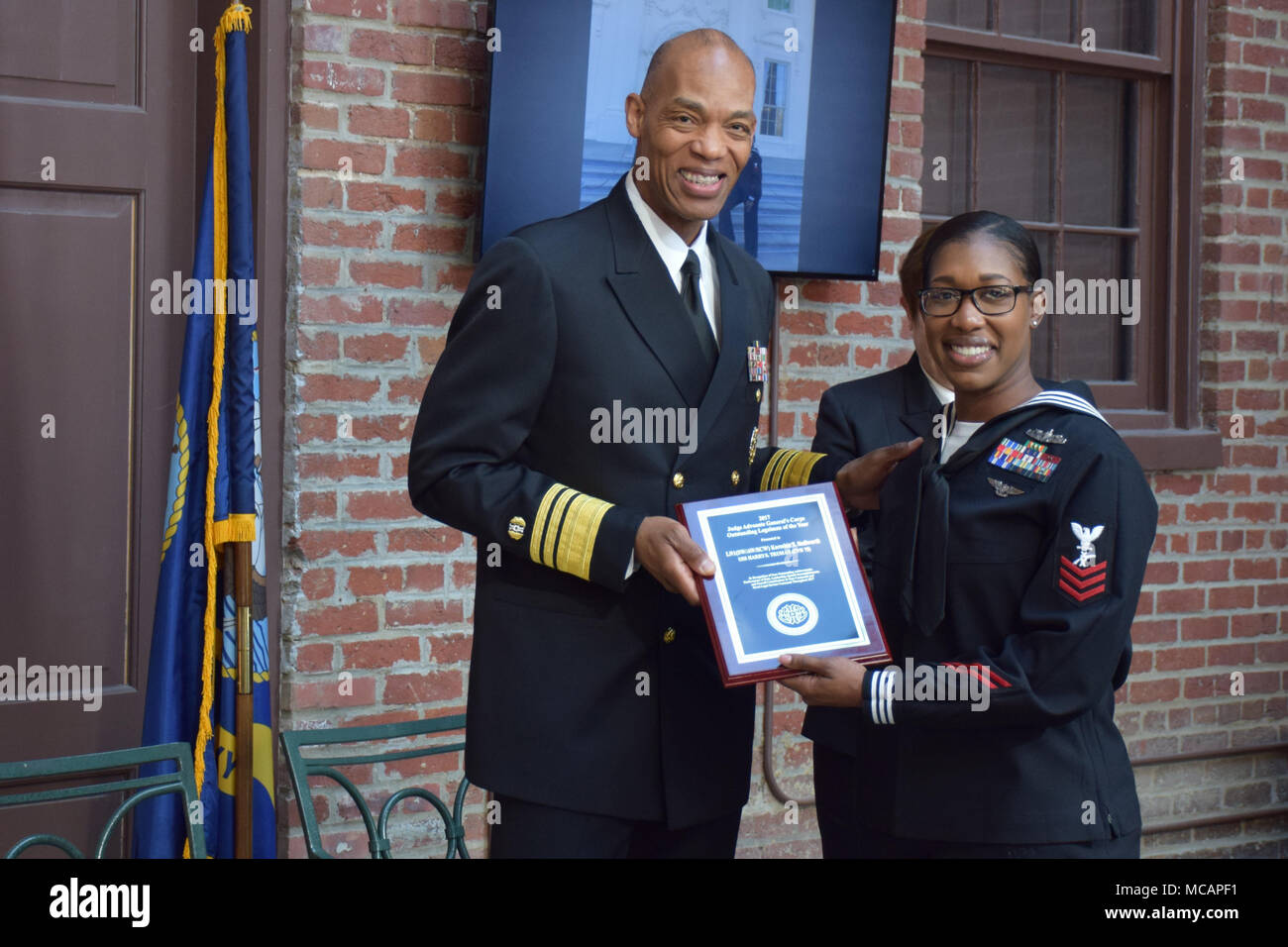 Vice Adm. James W. Crawford III presents Legalman of the Year, Legalman ...
