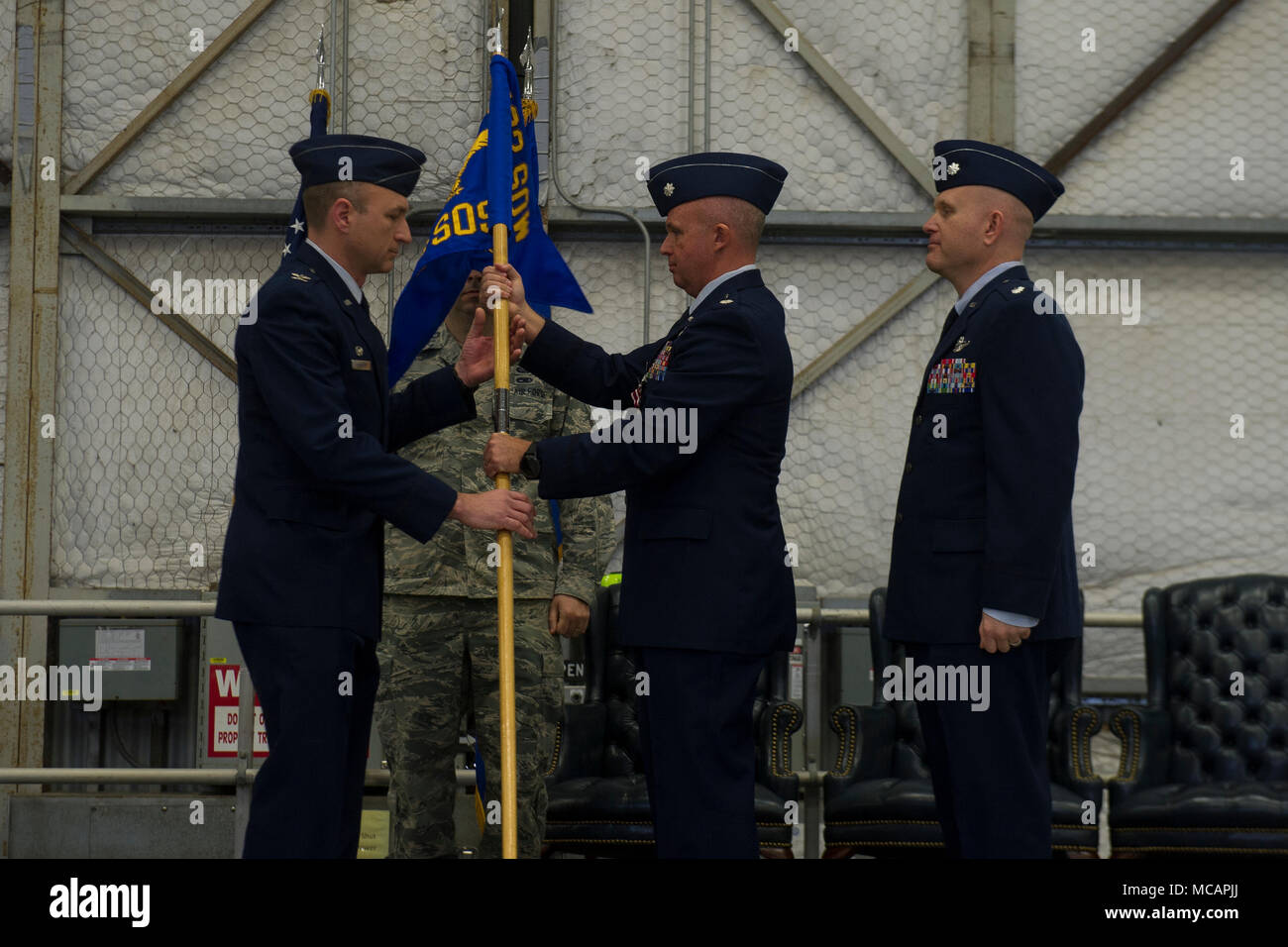 Air Commandos attend the 19th Special Operations Squadron change of ...