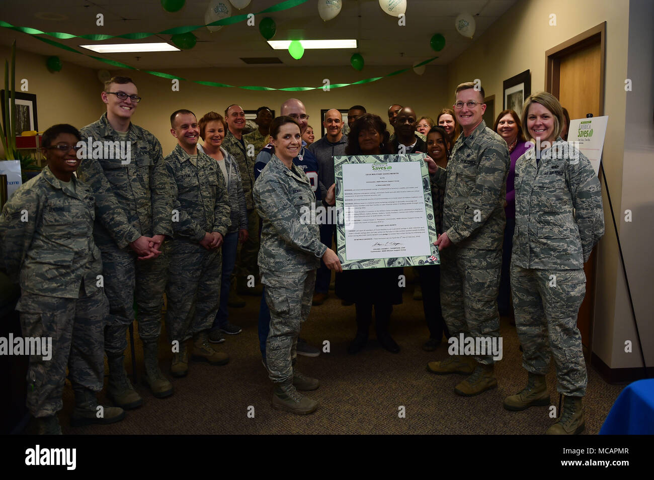 Col. Shawn Thompson, 460th Mission Support Group commander, and Lt Col ...