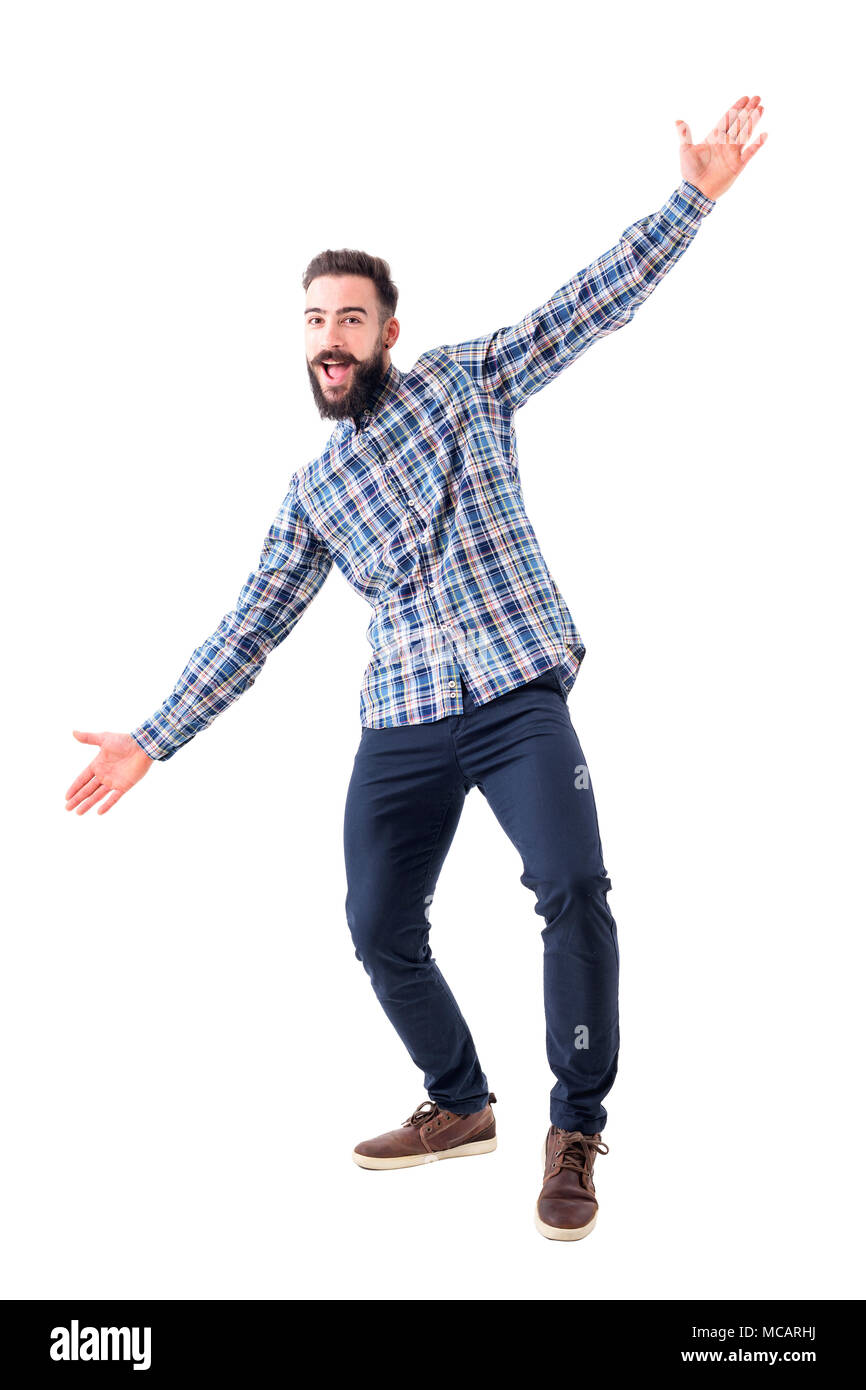 Hipster looking man open Cut Out Stock Images & Pictures - Alamy