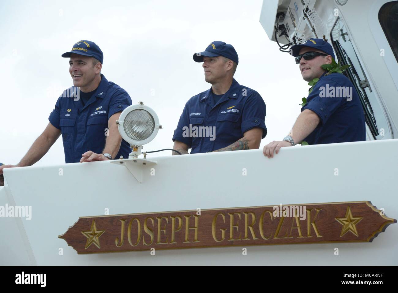 Capt. Michael Long, Coast Guard Sector Honolulu commander and Captain ...