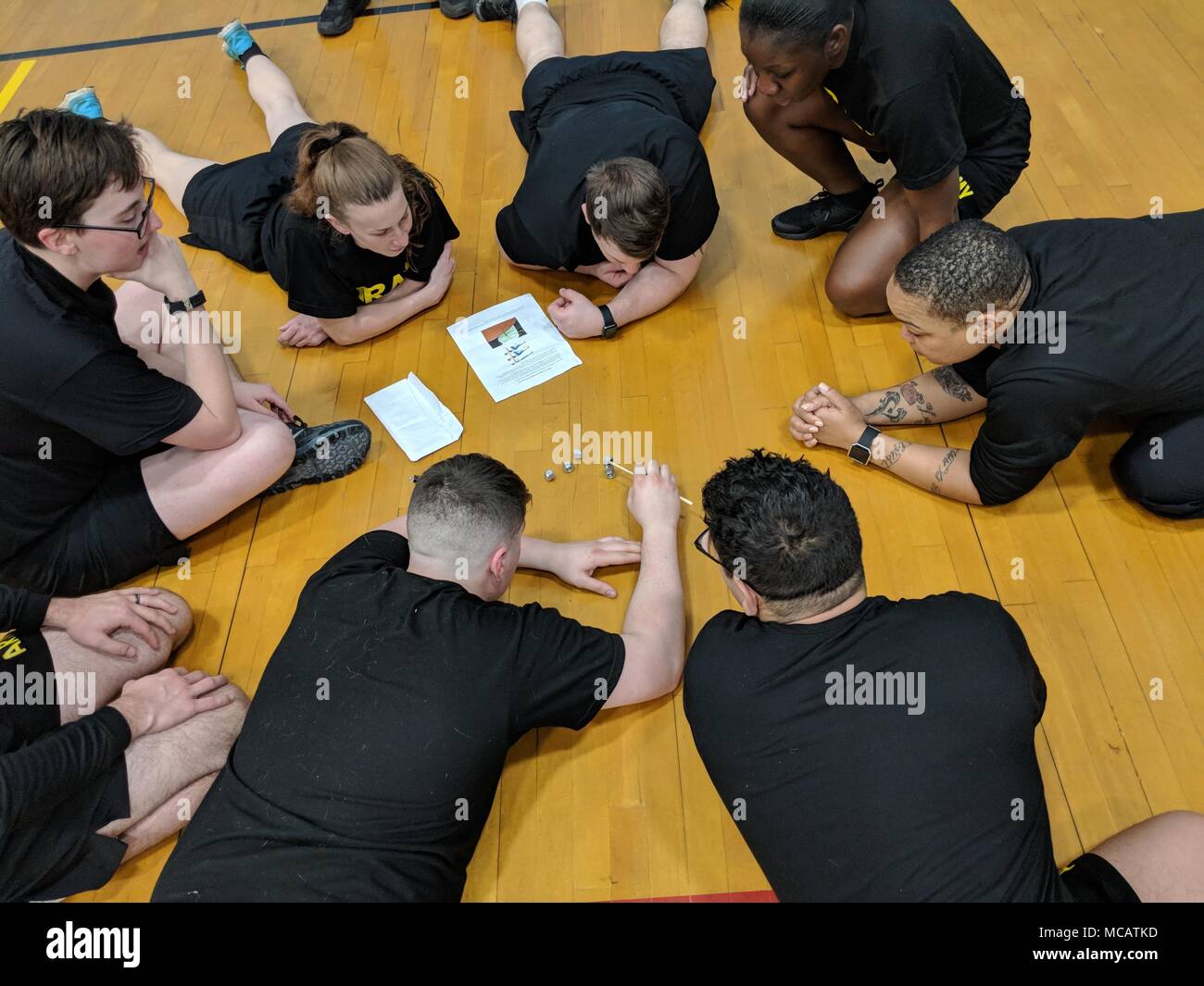 A group of Soldiers from 210th Brigade Support Battalion, 2nd Brigade ...
