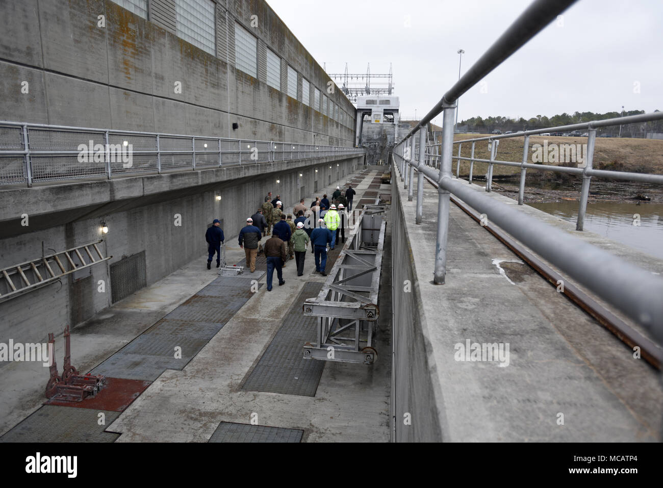 Participants of First Responders Day tour the Old Hickory Dam ...