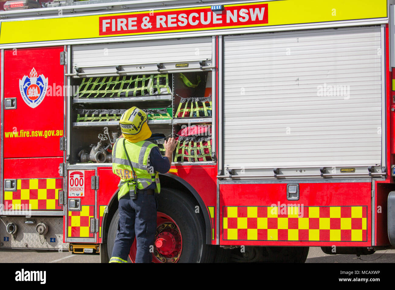 Fire engine beach sydney hi-res stock photography and images - Alamy