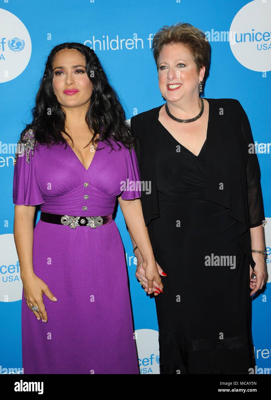 Beverly Hills, CA. 14th Apr, 2018. Salma Hayek, Caryl M. Stern at ...