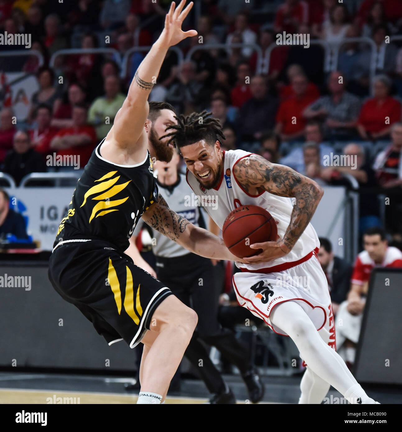 Germany, Bamberg, Brose Arena - 14 April 2018 - Basketball, 1 ...