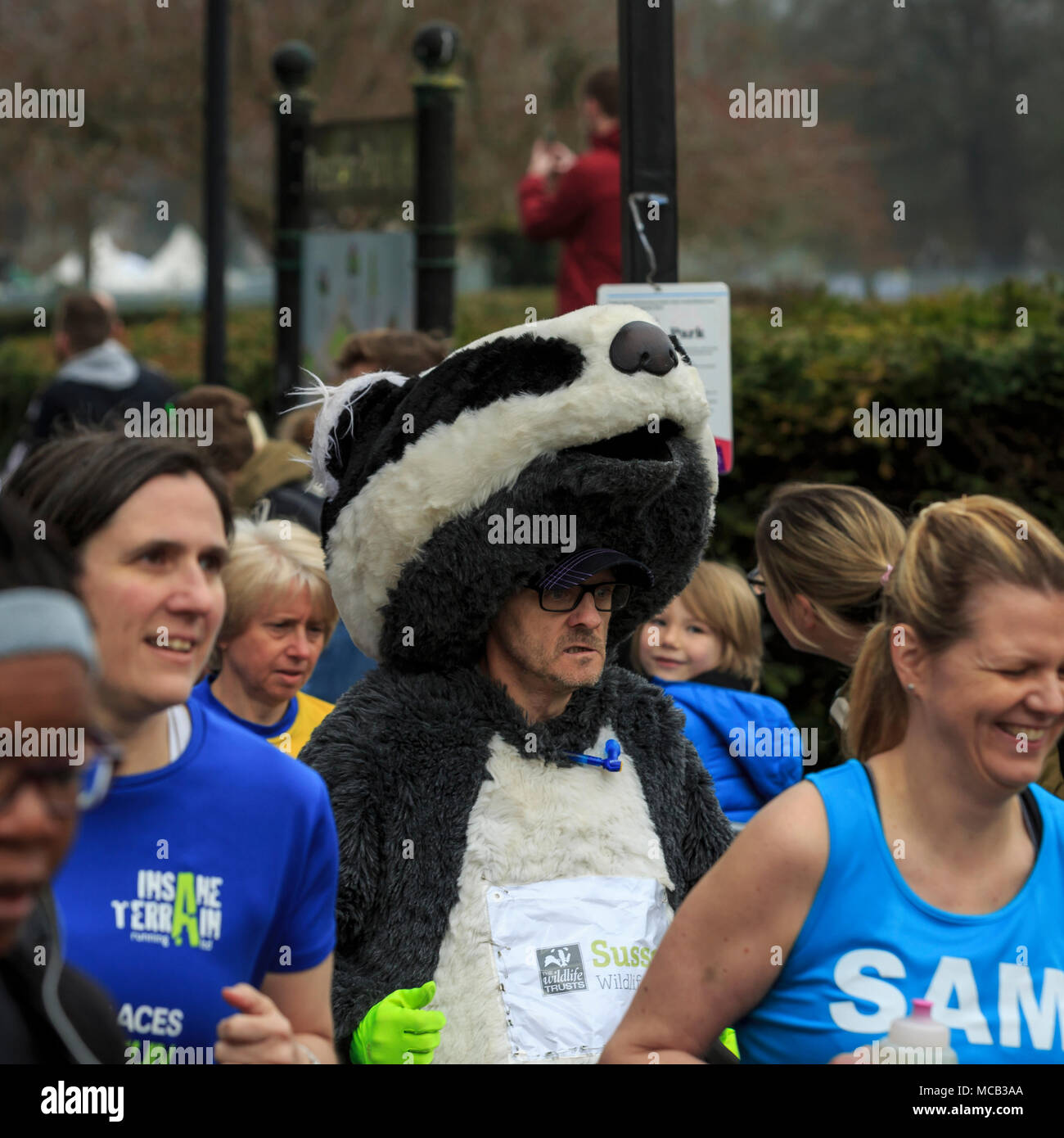 Brighton & Hove, East Sussex, UK, 15 April 2018. Brighton Marathon 2018 ...