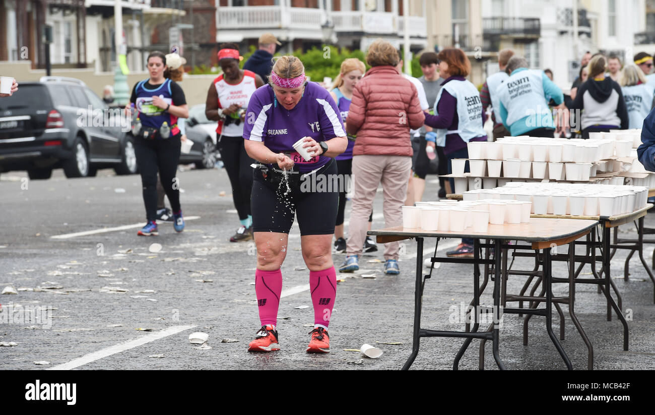 Brighton UK 15th April 2018 - Paper cups were used this year at the ...