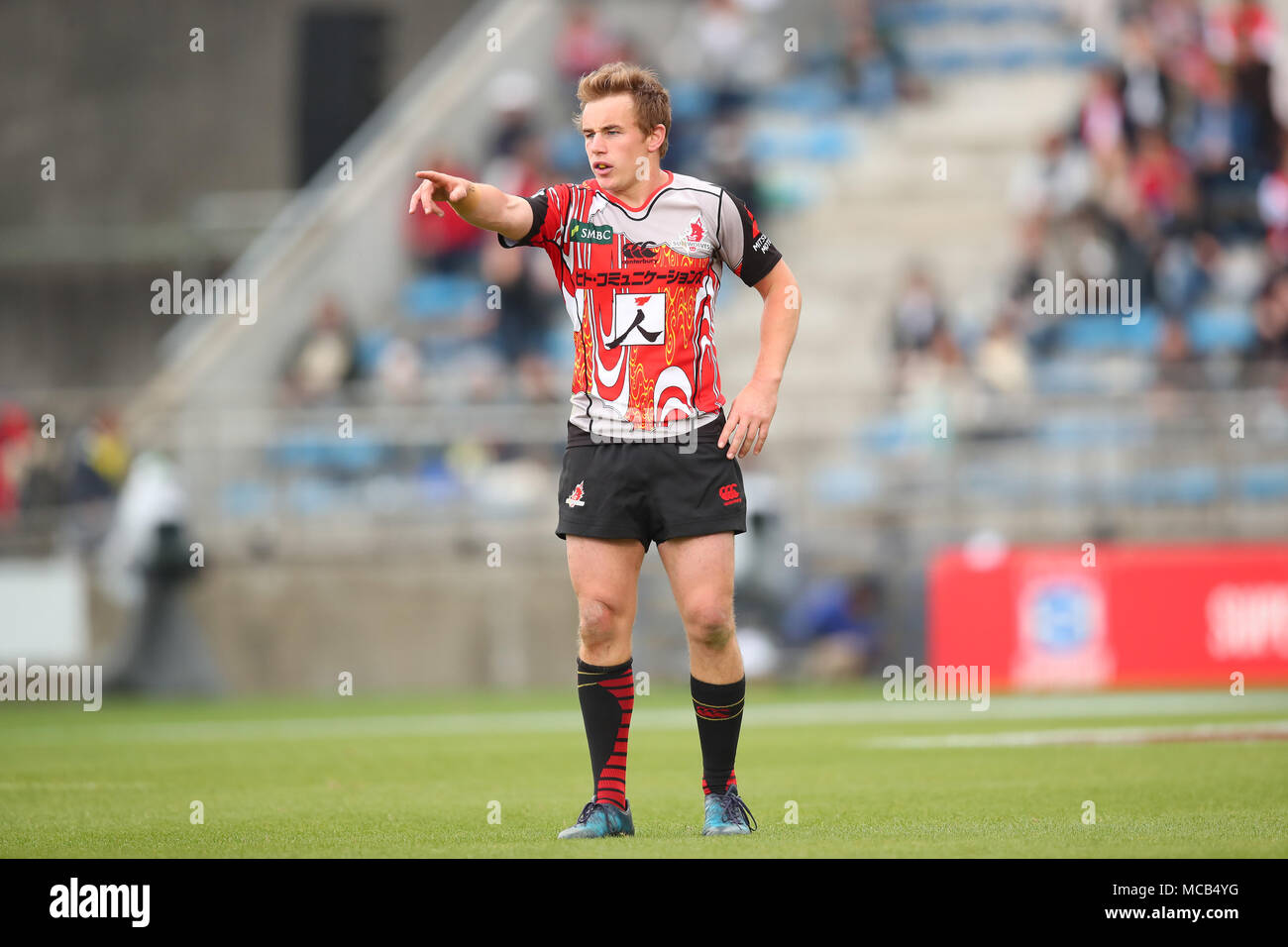 Tokyo, Japan. 14th Apr, 2018. Hayden Parker (Sunwolves) Rugby : 2018 ...