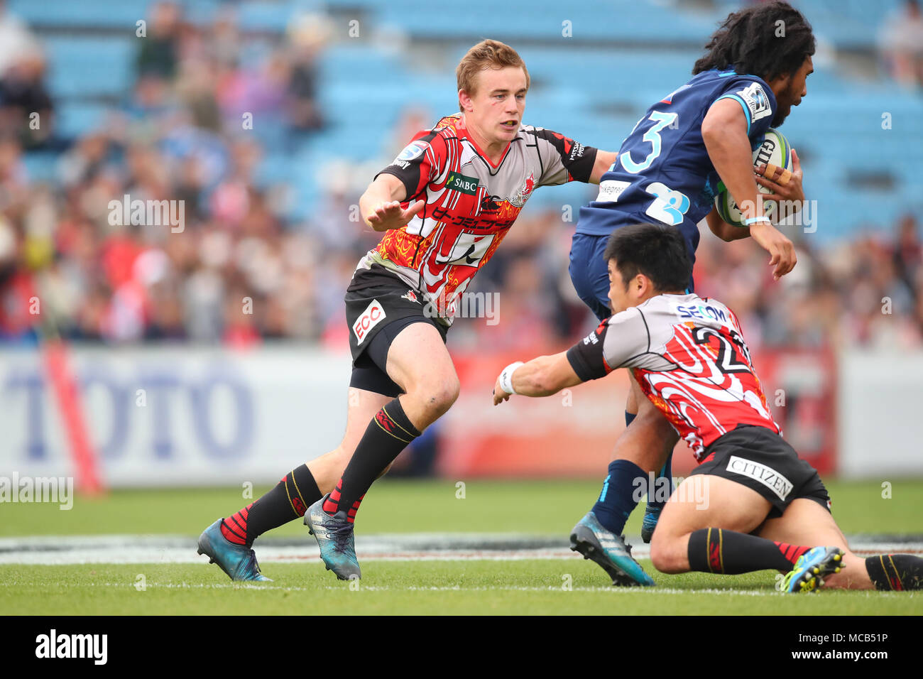 Tokyo, Japan. 14th Apr, 2018. Hayden Parker (Sunwolves) Rugby : 2018 ...