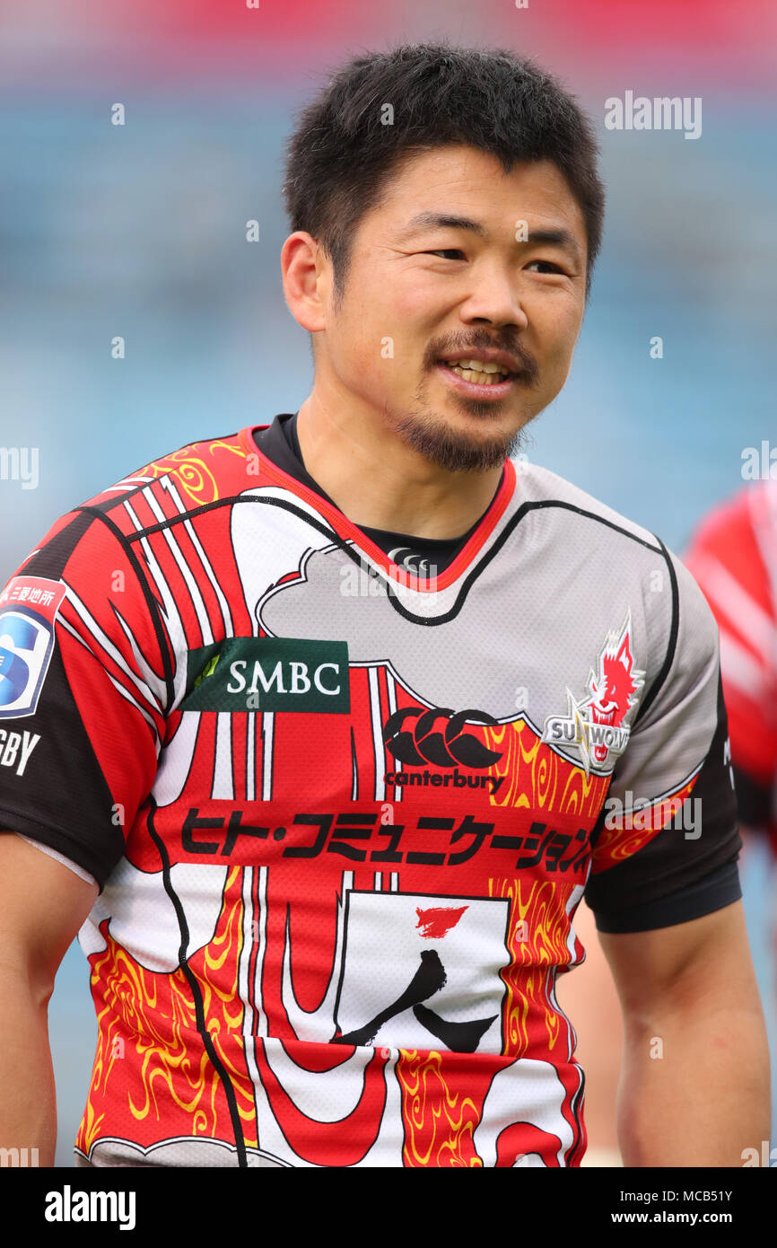 Tokyo, Japan. 14th Apr, 2018. Fumiaki Tanaka (Sunwolves) Rugby : 2018 ...