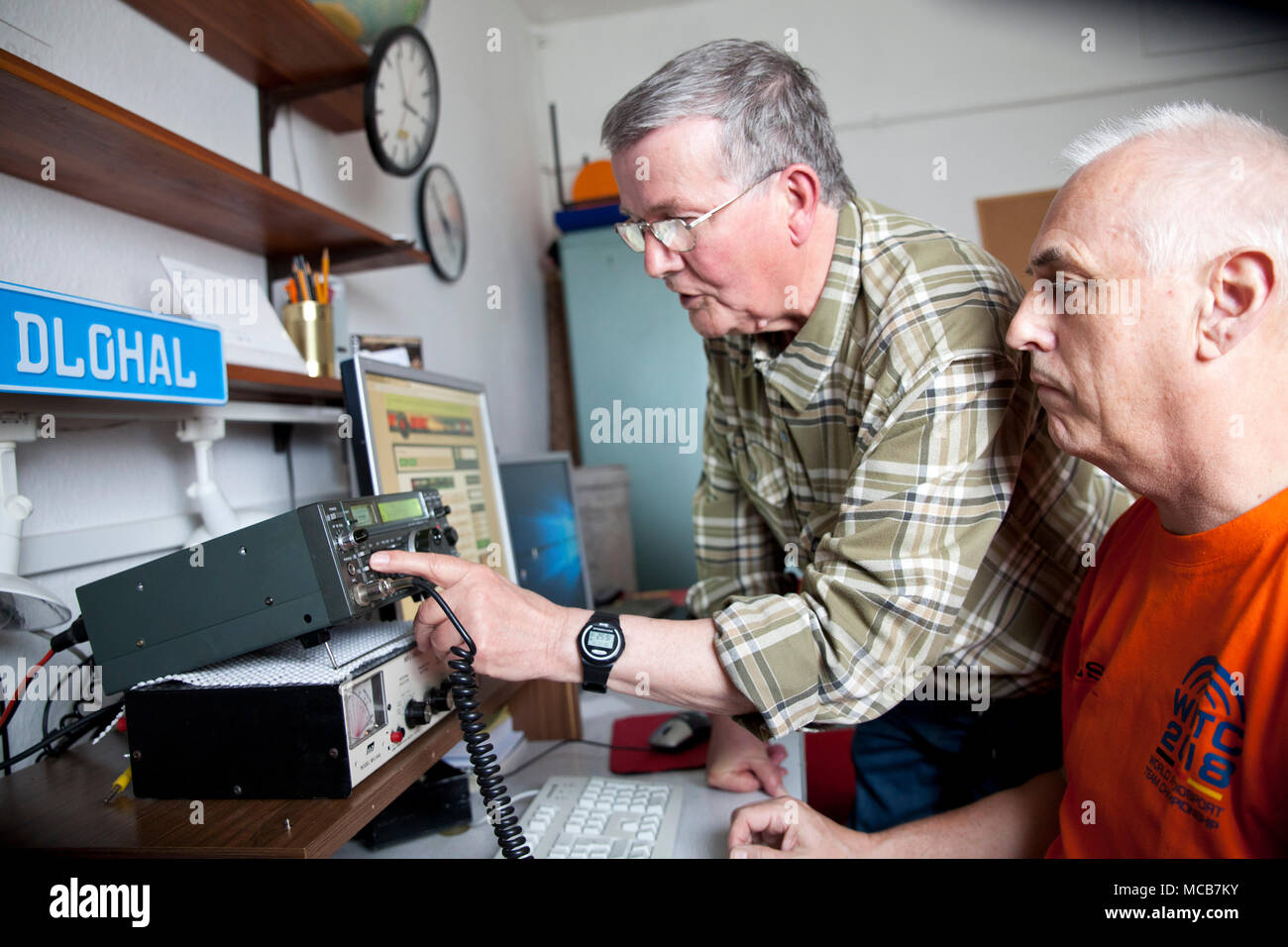 Radio operators hi-res stock photography and images - Alamy