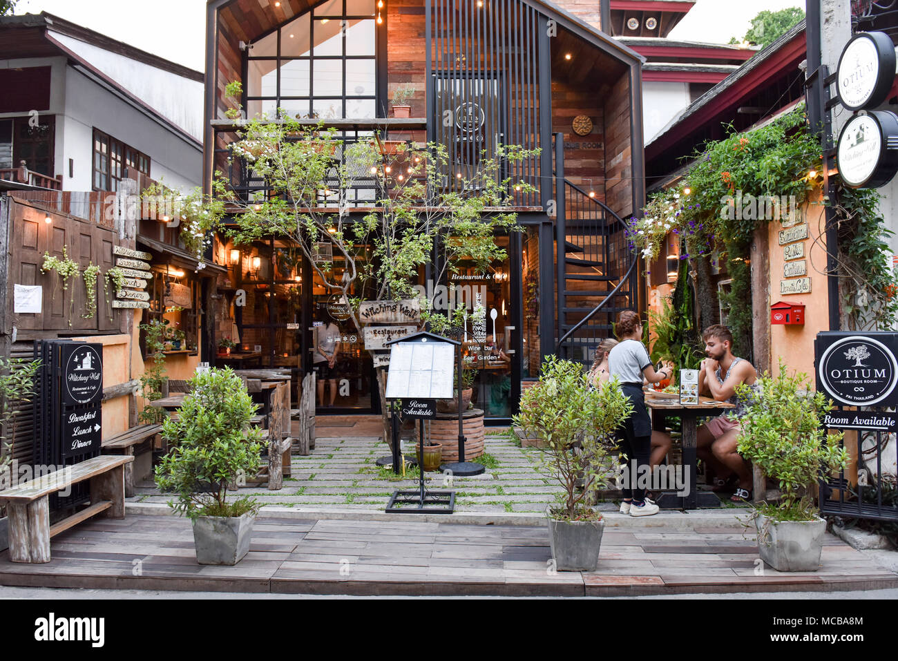 Trendy cafe thailand hi-res stock photography and images - Alamy