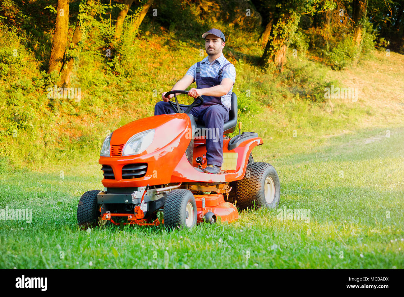 Motorized grass cutter hi-res stock photography and images - Alamy