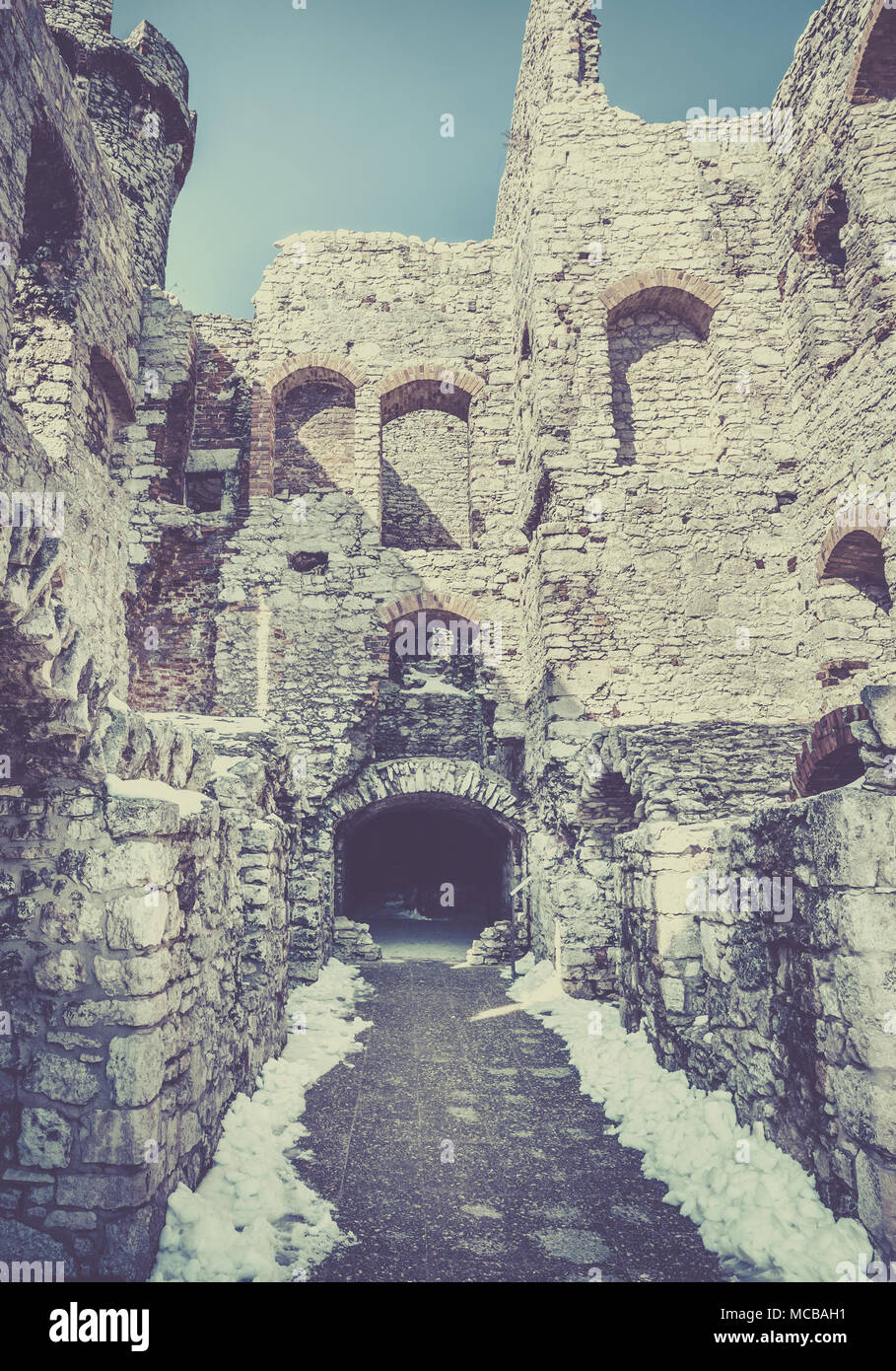 Inside old medieval castle tower hi-res stock photography and images ...