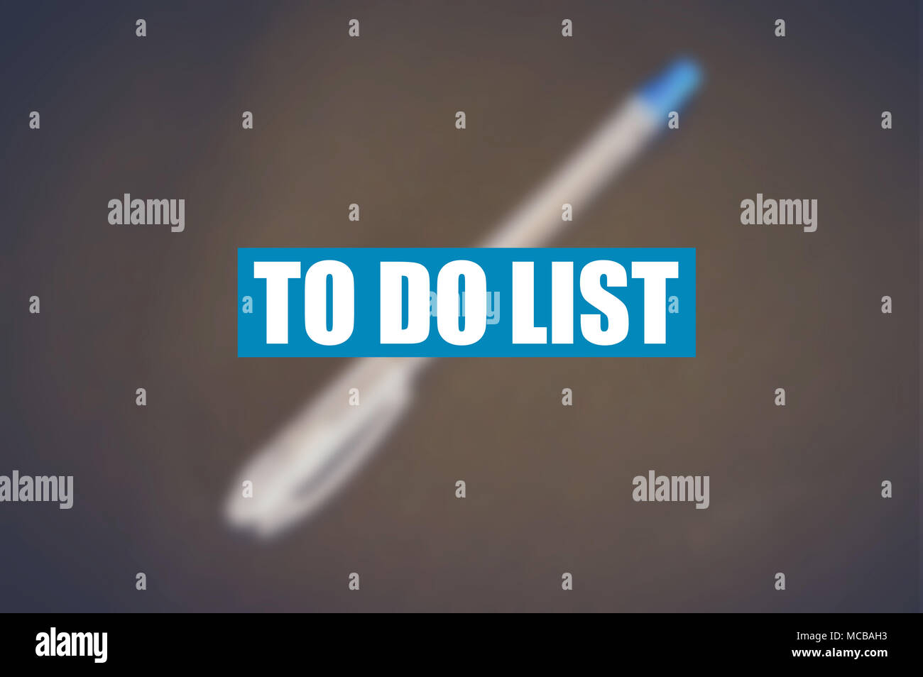 To do list word with blurring business background Stock Photo - Alamy