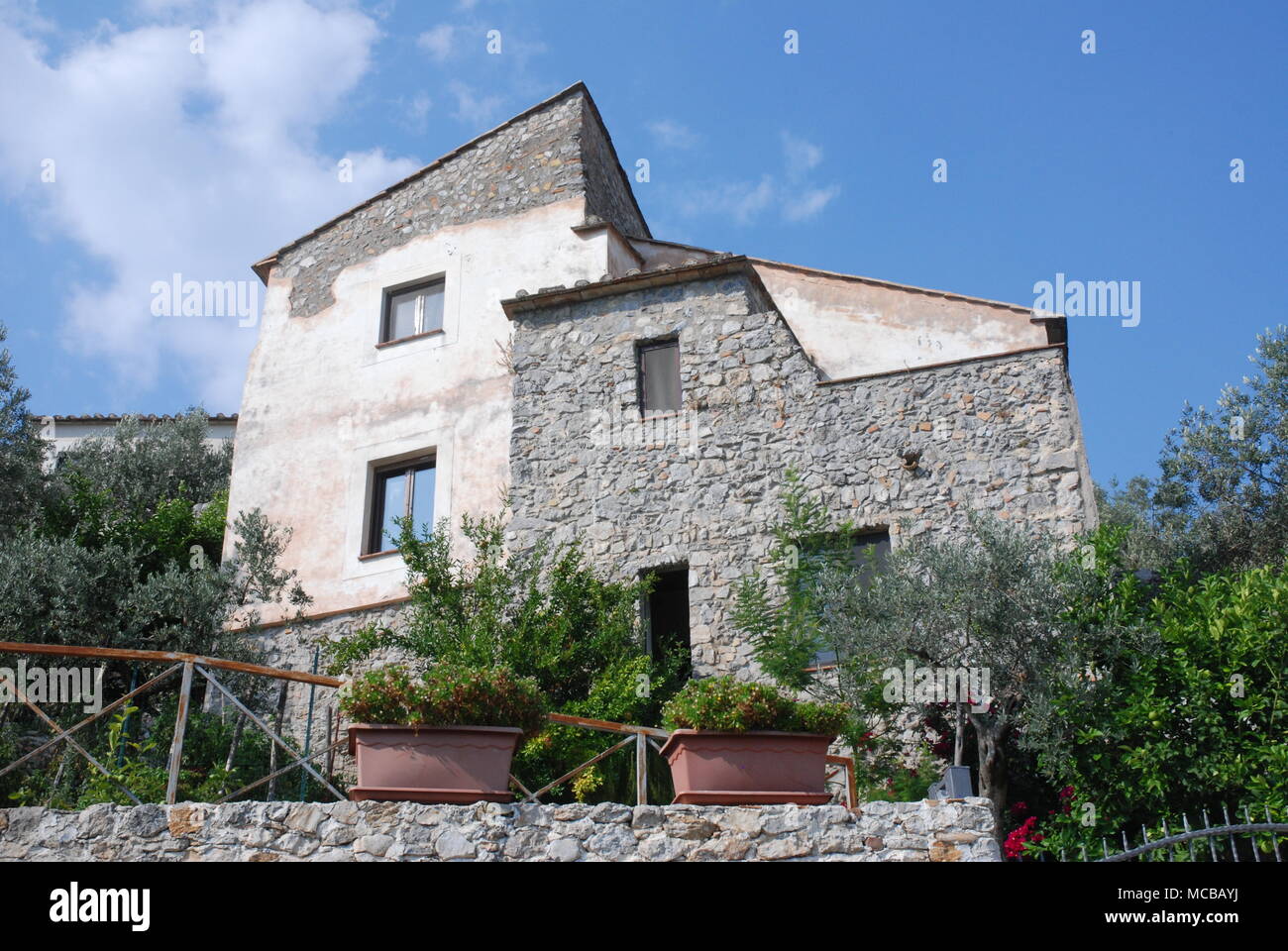 Urban landscape in Giffoni Valle Piana, South Italy Stock Photo - Alamy