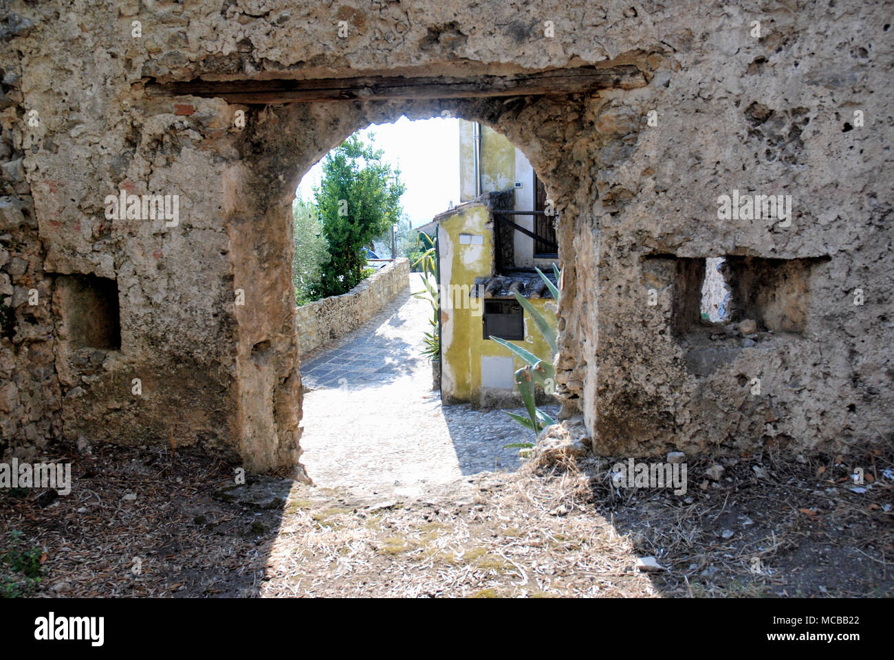 Urban landscape in Giffoni Valle Piana, South Italy Stock Photo - Alamy