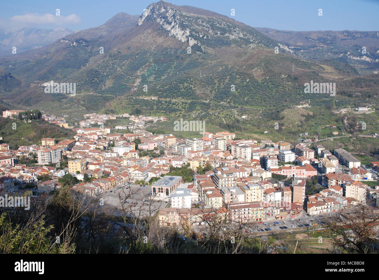 Urban landscape in Giffoni Valle Piana, South Italy Stock Photo - Alamy