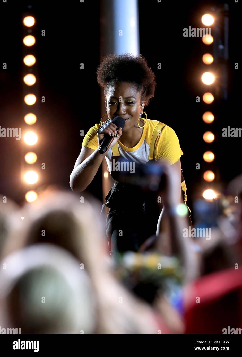 Lady Sanity performs during the Closing Ceremony for the 2018 ...