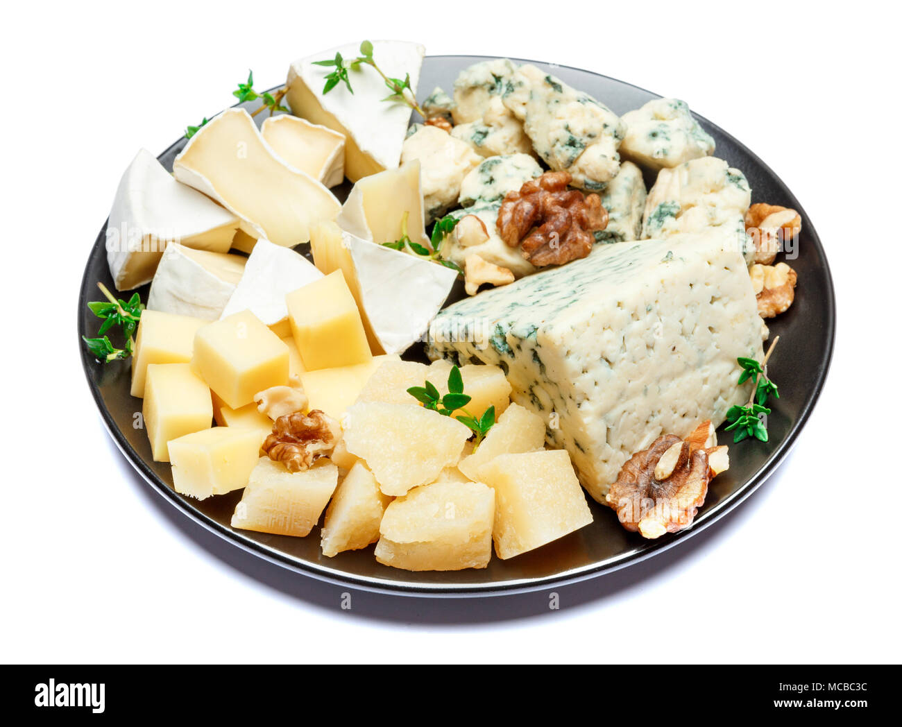 Different types of cheese Cut Out Stock Images & Pictures - Alamy