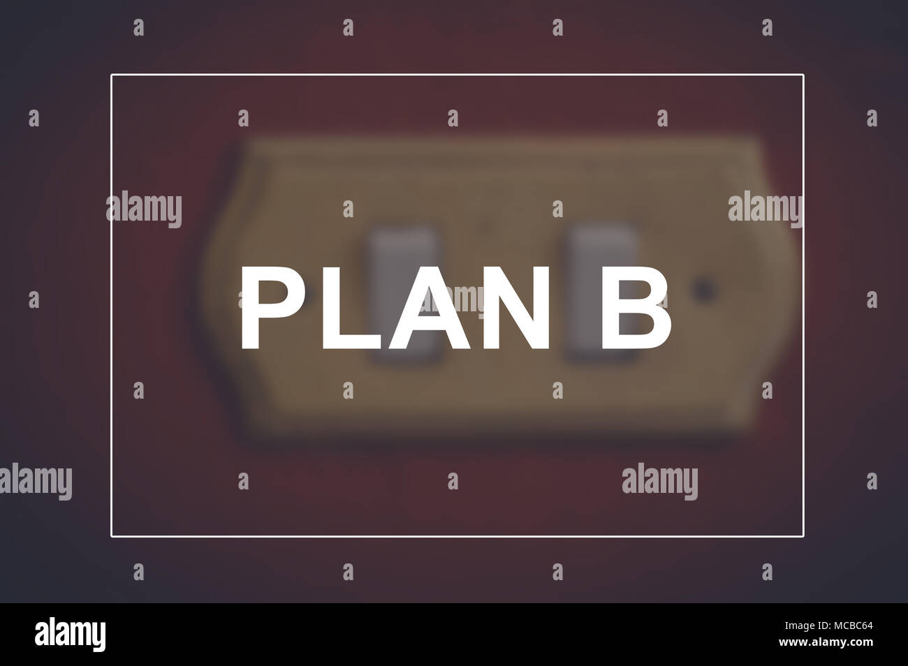 plan b written on blurring background Stock Photo - Alamy