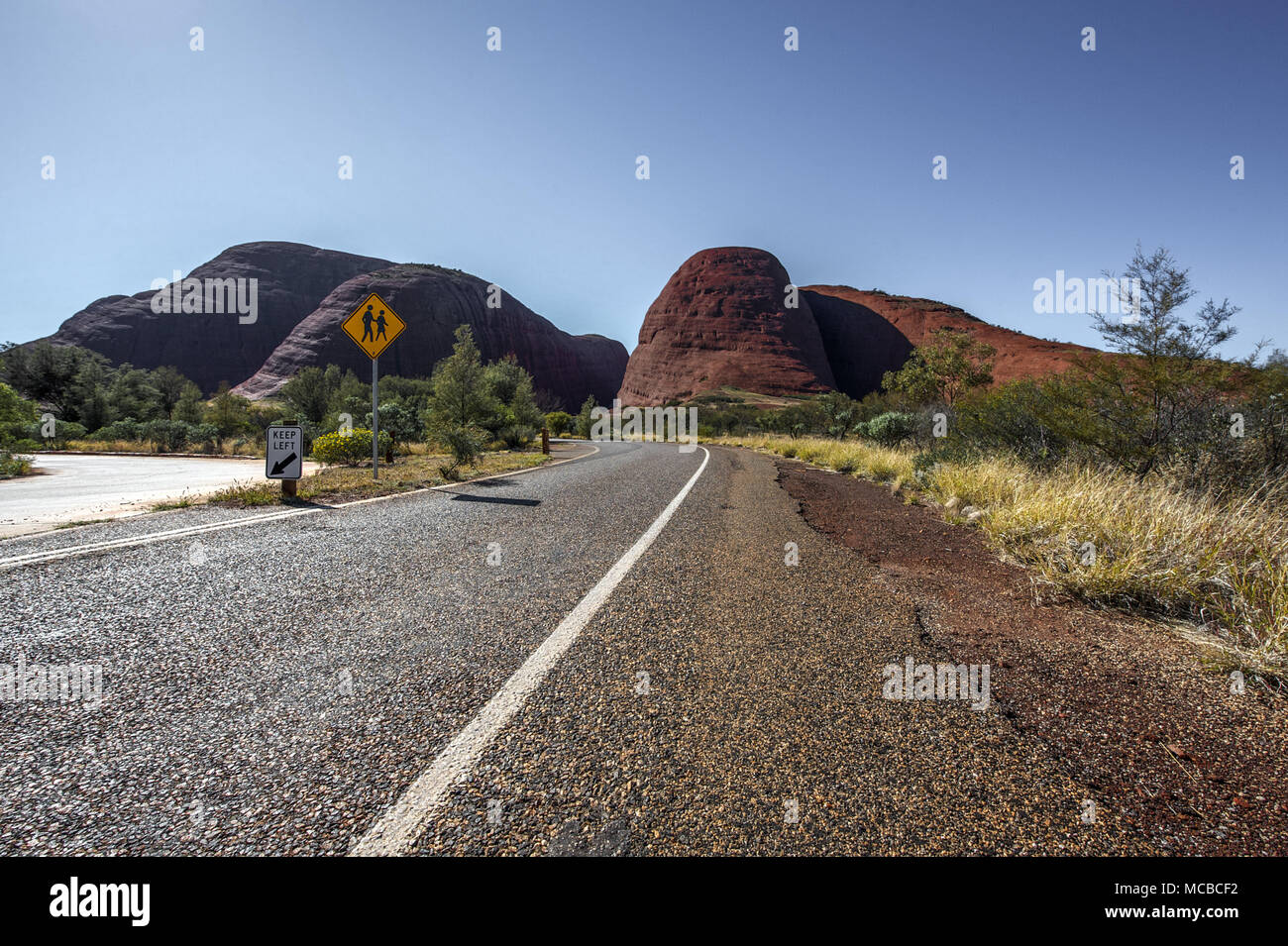 Australia: Picture of the Olga mountains in the Uluru Kata Tjuta ...