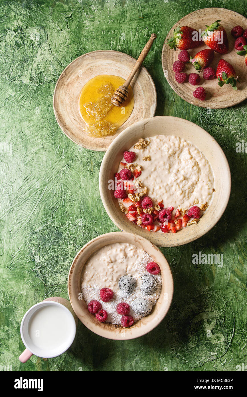 Rice porrige with berries Stock Photo - Alamy