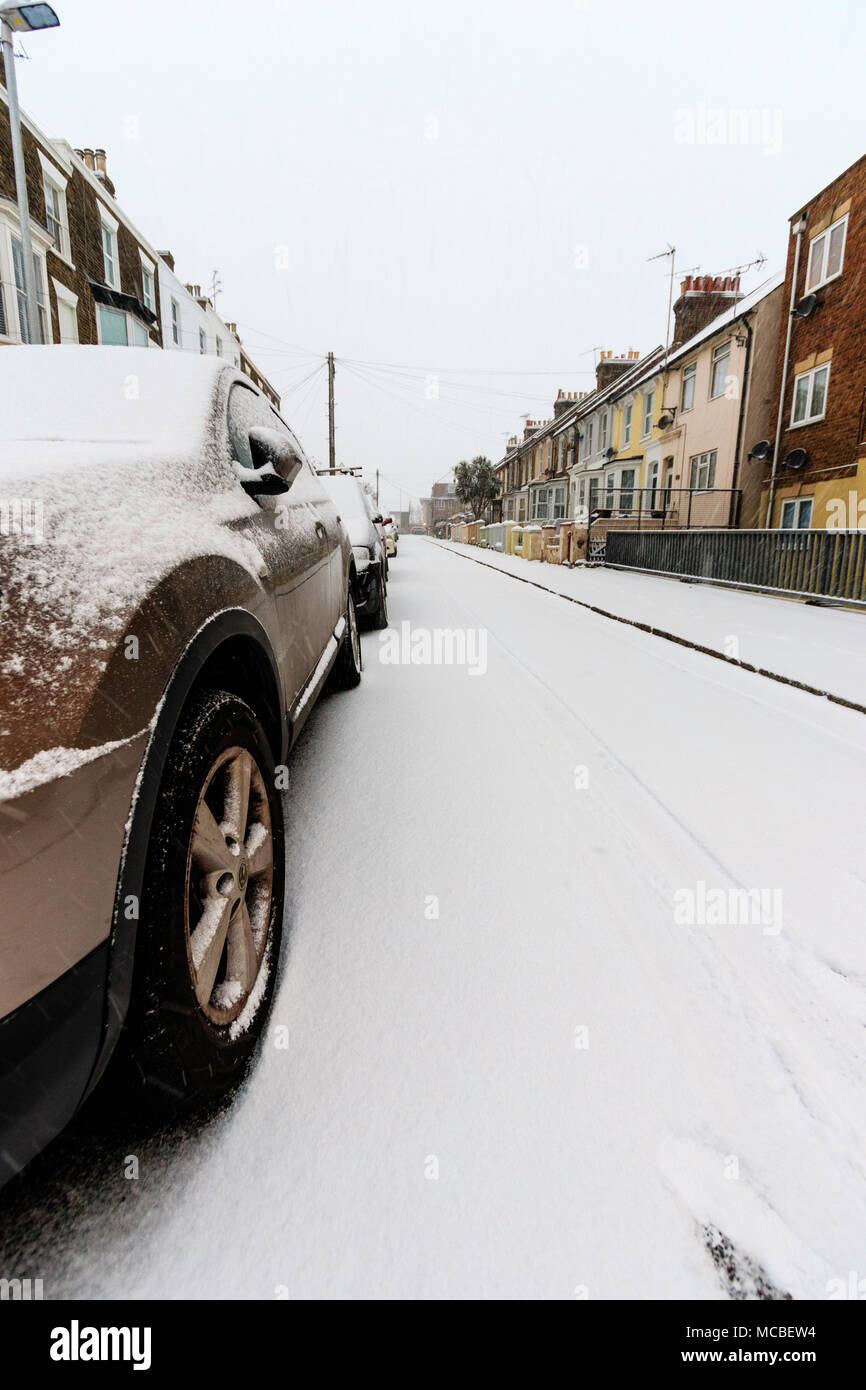 Car parked on side of the road hi-res stock photography and images - Alamy