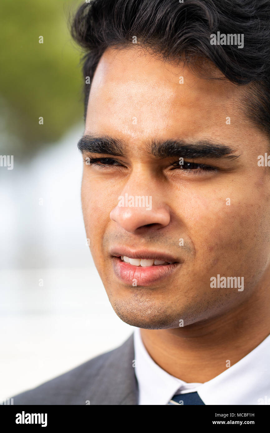 Business man with suit in outdoor ambient Stock Photo - Alamy