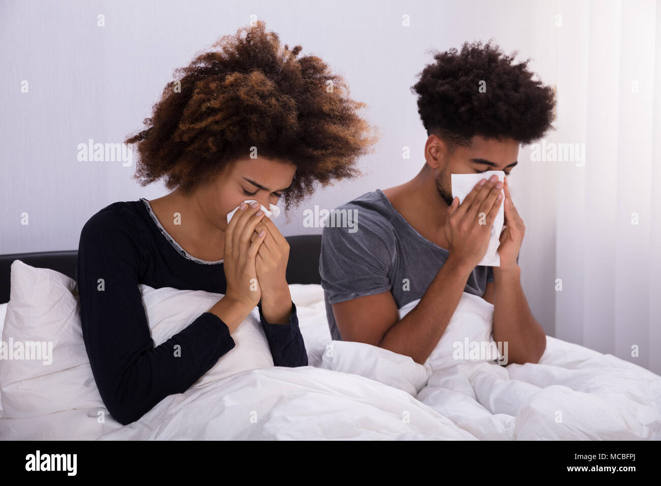 Blowing nose bed hi-res stock photography and images - Alamy