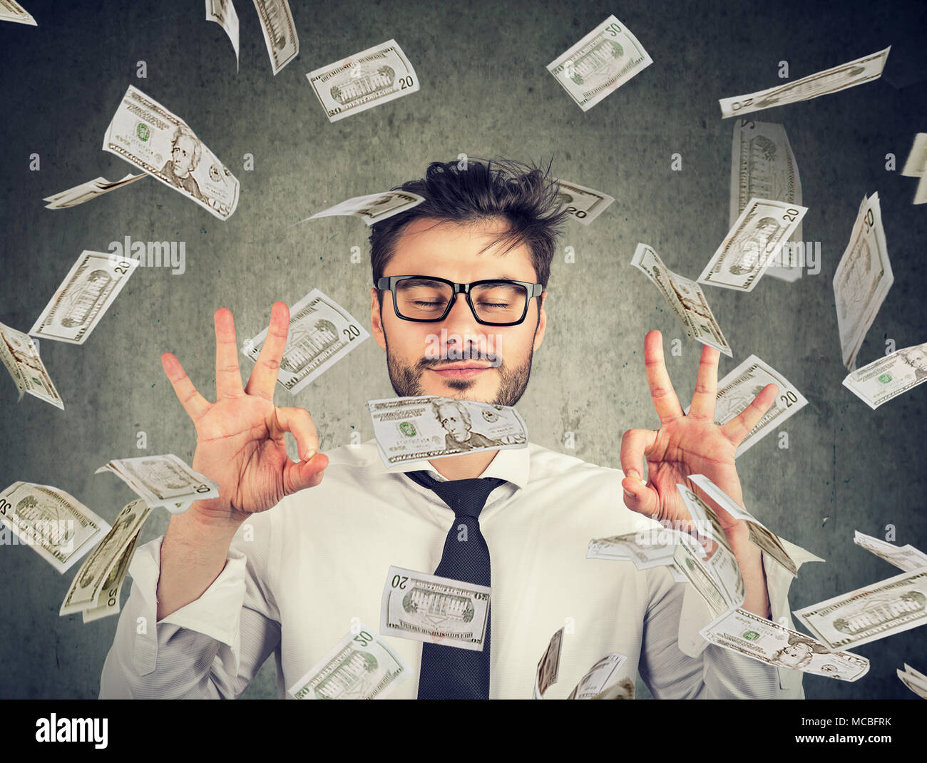 Money rain hi-res stock photography and images - Alamy