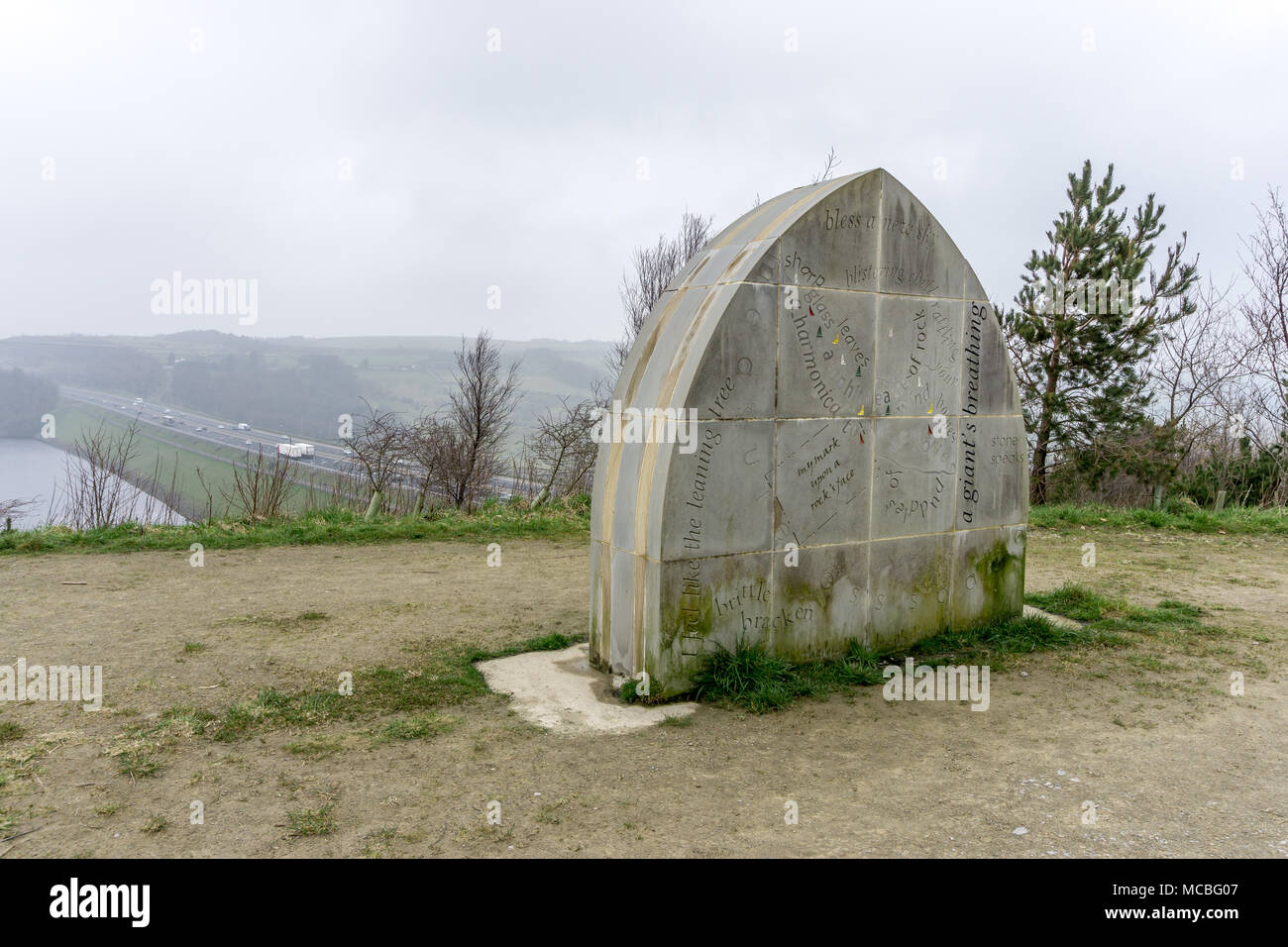 Scammonden Reservoir Dam, huddersfield, west Yorkshire, England, UK ...