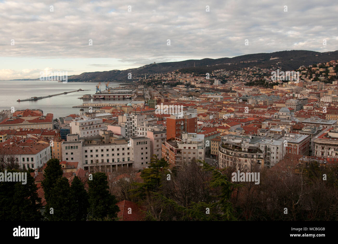 Trieste port aerial view trieste hi-res stock photography and images ...