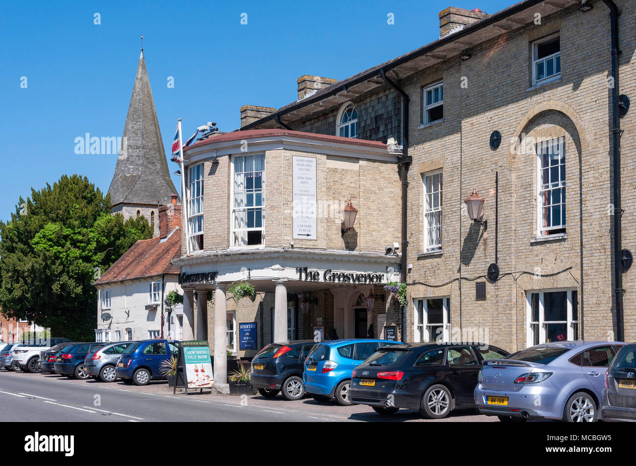 The grosvenor hotel high street stockbridge hampshire town centr hi-res ...