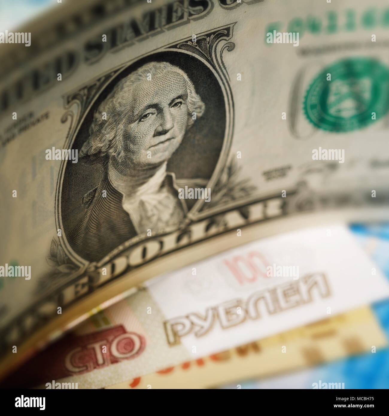 One dollar banknotes falling hi-res stock photography and images - Alamy