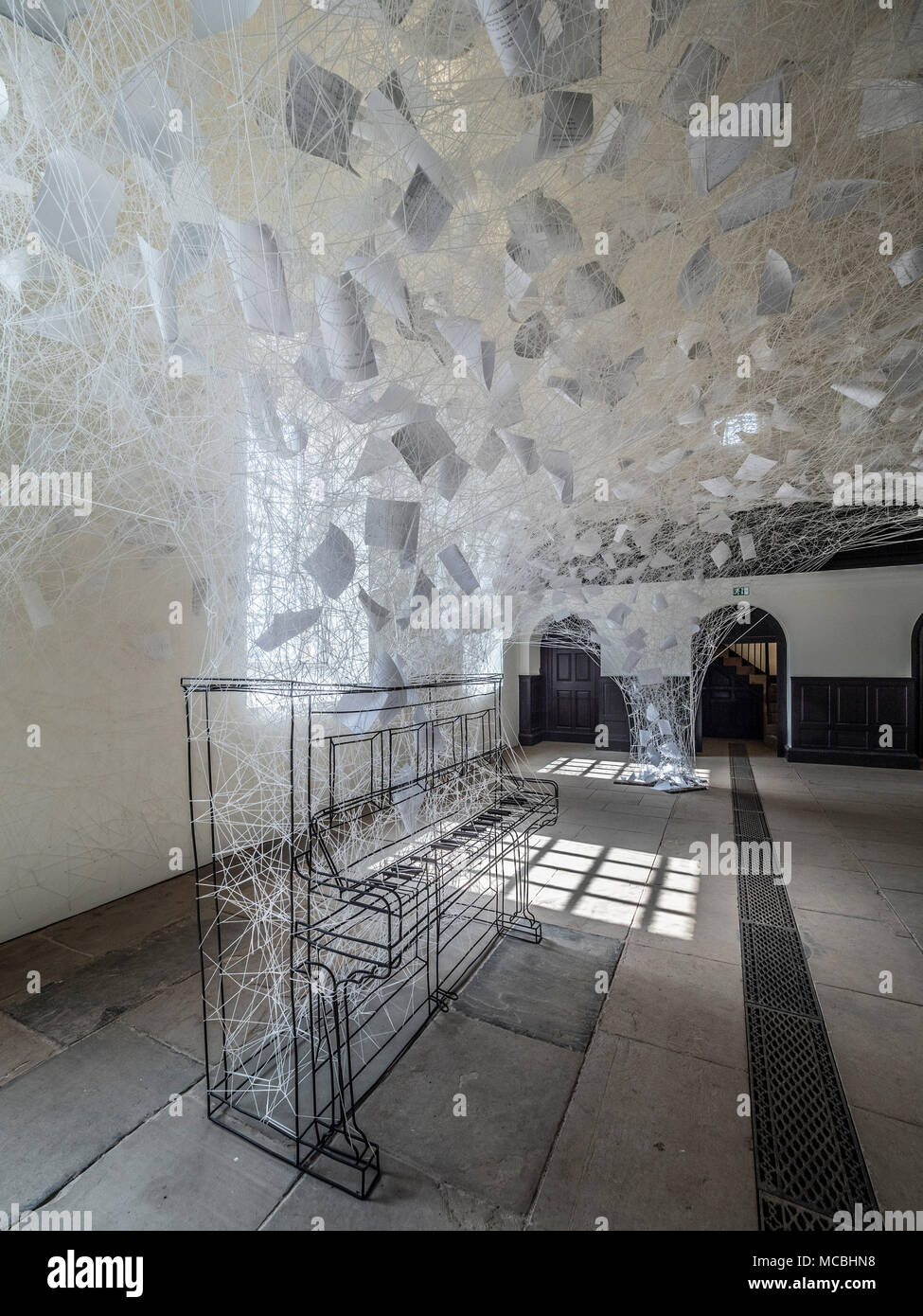 "Beyond Time" art installation by Chiharu Shiota, at the Chapel ...