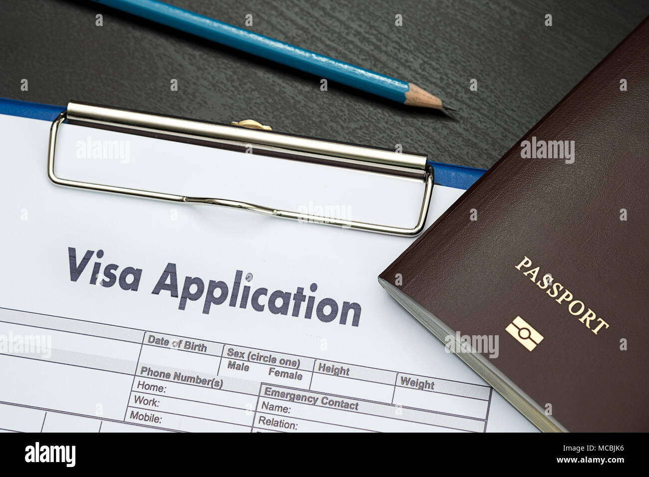 Visa application form to travel Immigration a document Money for ...