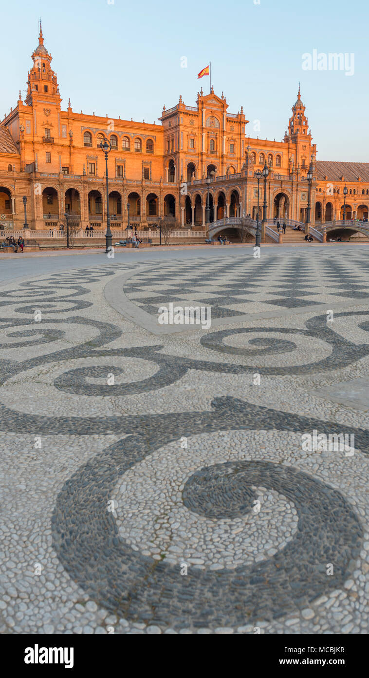 National Geographic Institute, Plaza de España, Seville, Spain Stock ...