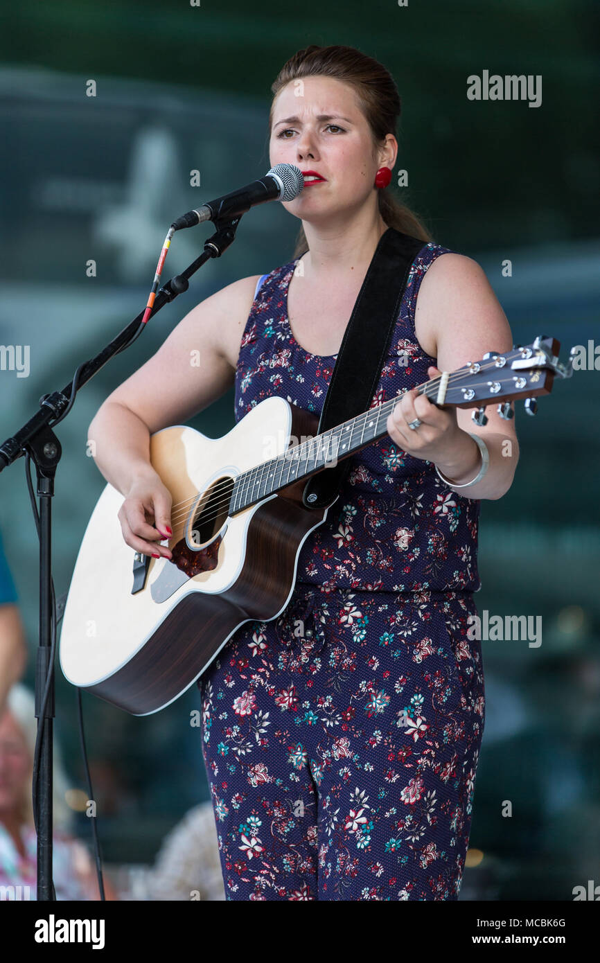 Swiss singer and songwriter Anna Mae live at the Blue Balls Festival ...