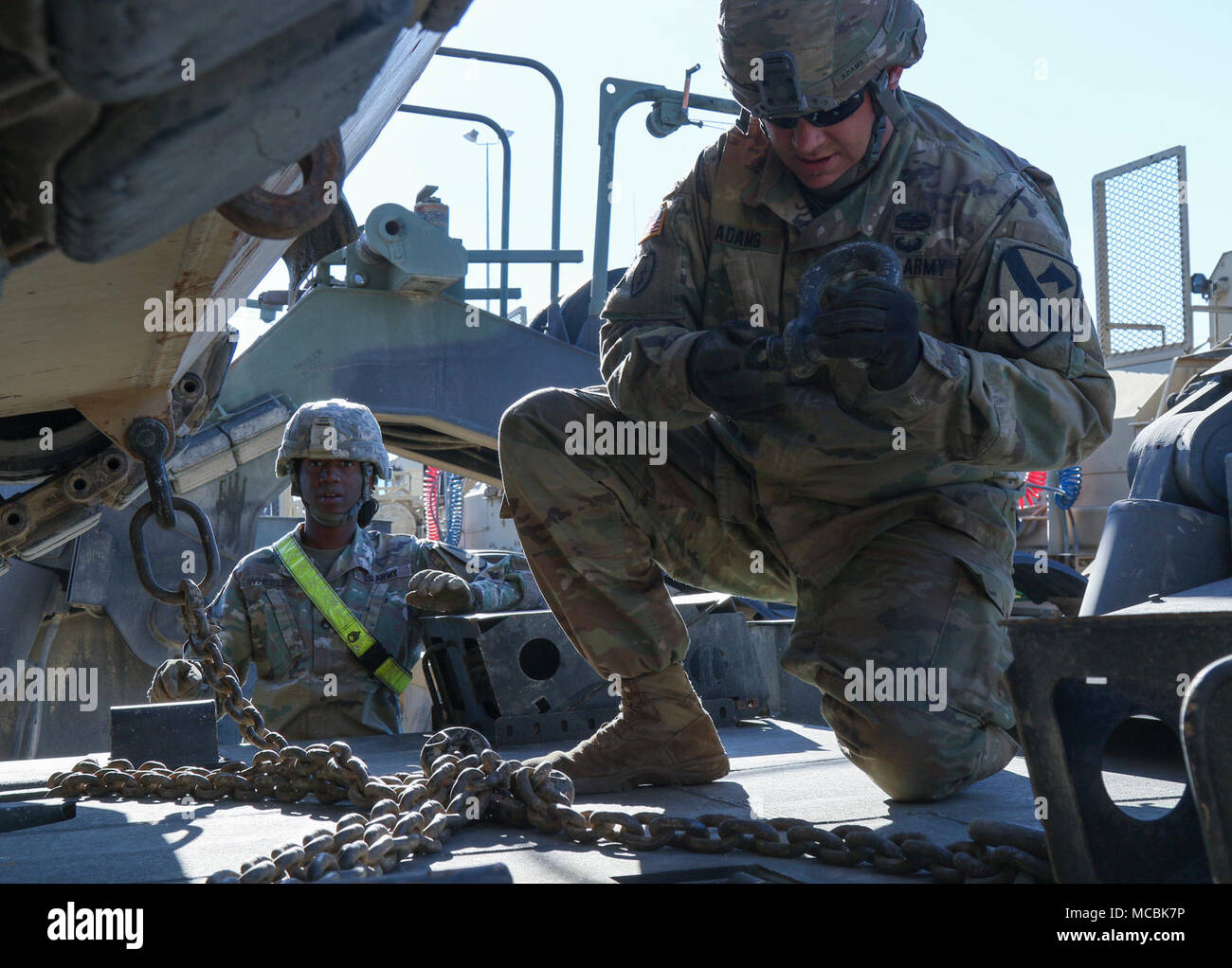 The 96th Transportation Company (TC), 553D Combat Sustainment Support ...
