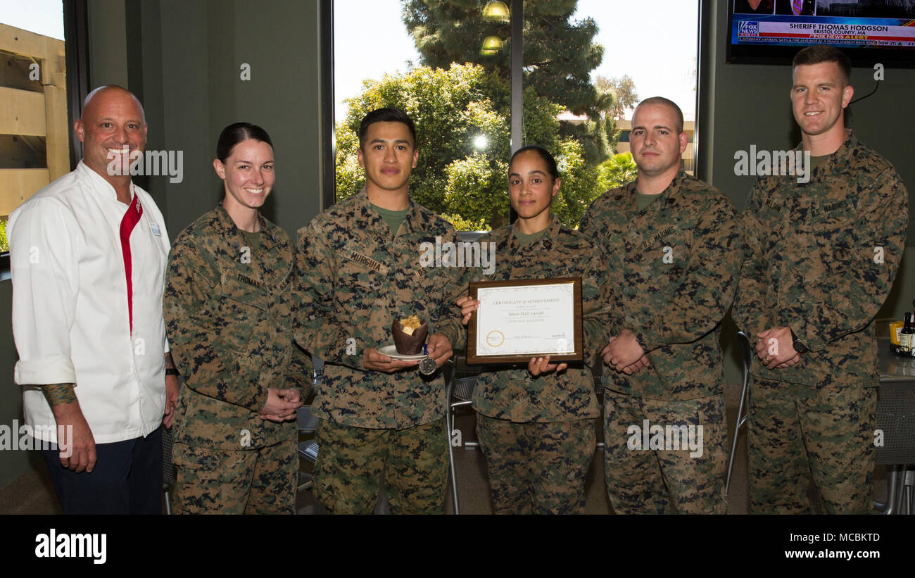 U.S. Marine Corps food service specialists participate in the first ...