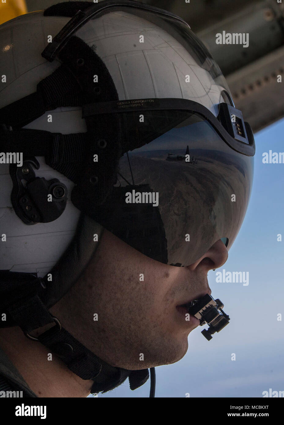 Cpl. John Elie, a crew master for Marine Aerial Refueler Transport ...