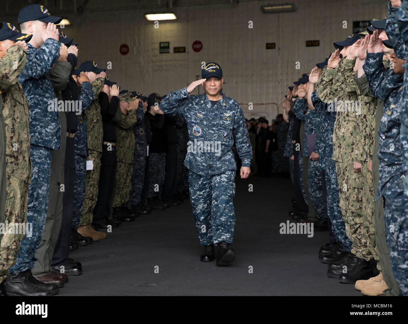 NORFOLK, Va. (Mar. 30, 2018) -- Lt. Cmdr. Jericho Timog, assigned to ...