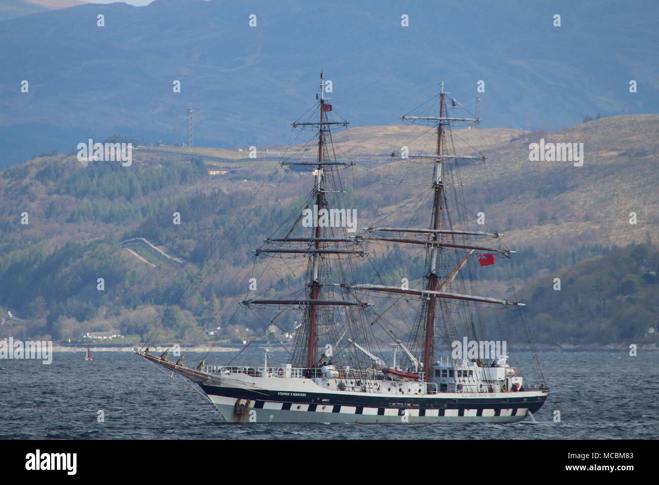 Stavros S Niarchos, a square-rigged vessel operated by the Tall Ships ...
