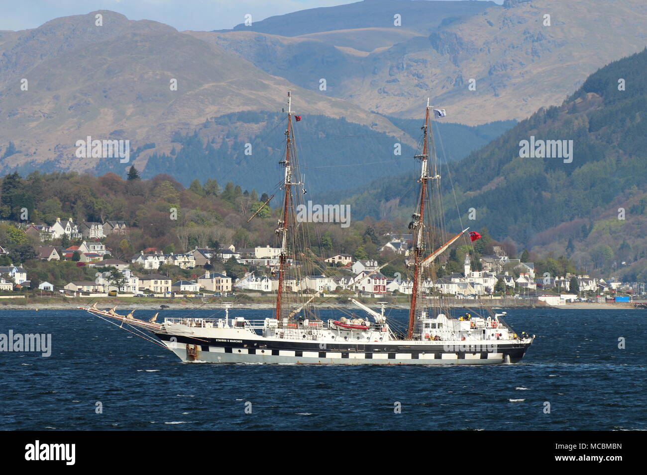 Stavros S Niarchos, a square-rigged vessel operated by the Tall Ships ...