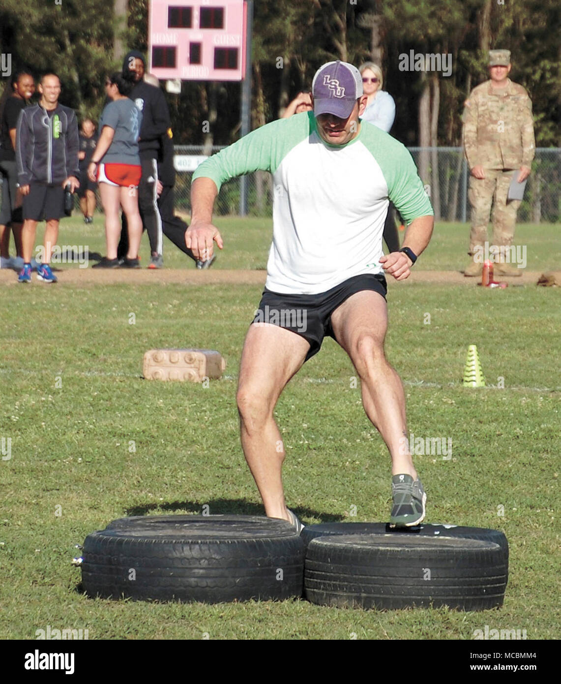 Capt. Nicholas Triche, commander, B Company 115th CSH, navigates the ...
