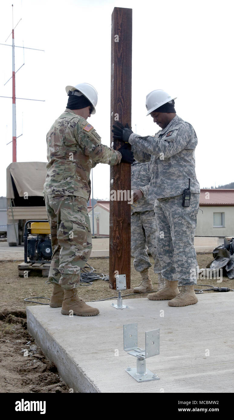 U.S. Army Soldiers assigned to the 859th Engineer Company from the ...