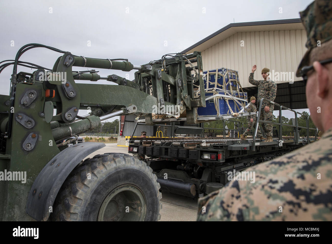 U.S. Marines with 2nd Transportation Support Battalion, 2nd Marine ...